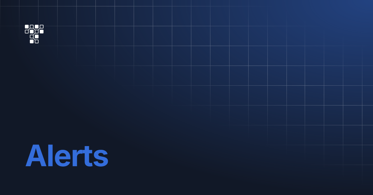 Alerts | Documentation